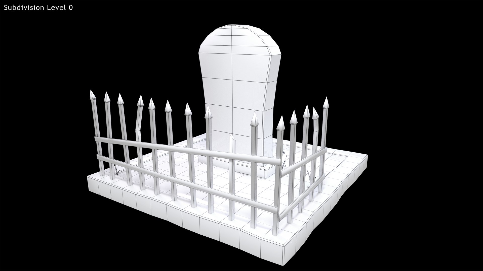 Stylized Gravestone Arch Grave 3D Model - TurboSquid 1576289