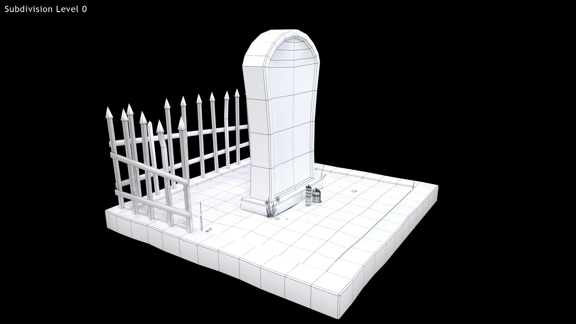 Stylized Gravestone Arch Grave 3D Model - TurboSquid 1576289