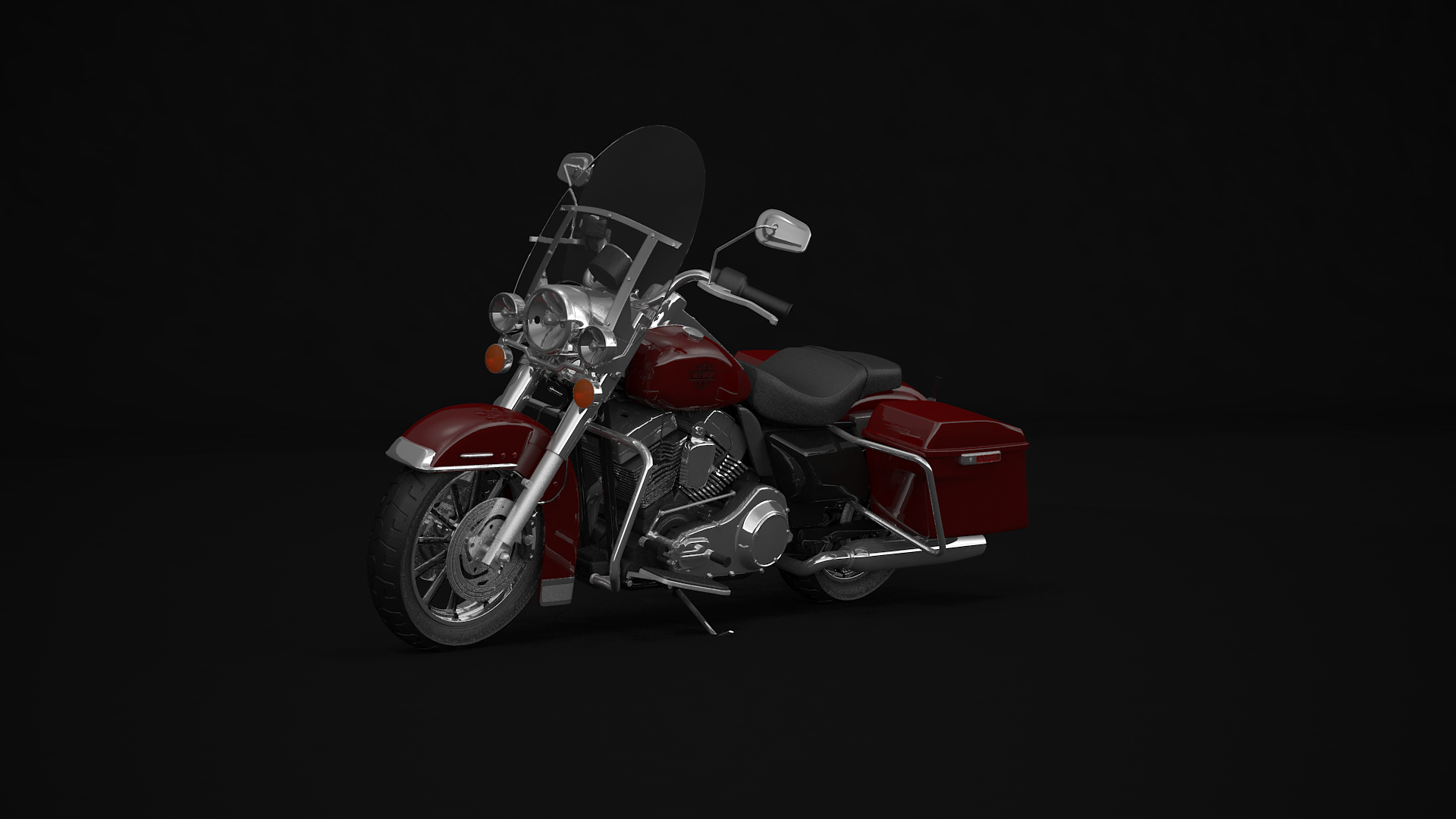 3D Harley Davidson Road King Model - TurboSquid 1452050