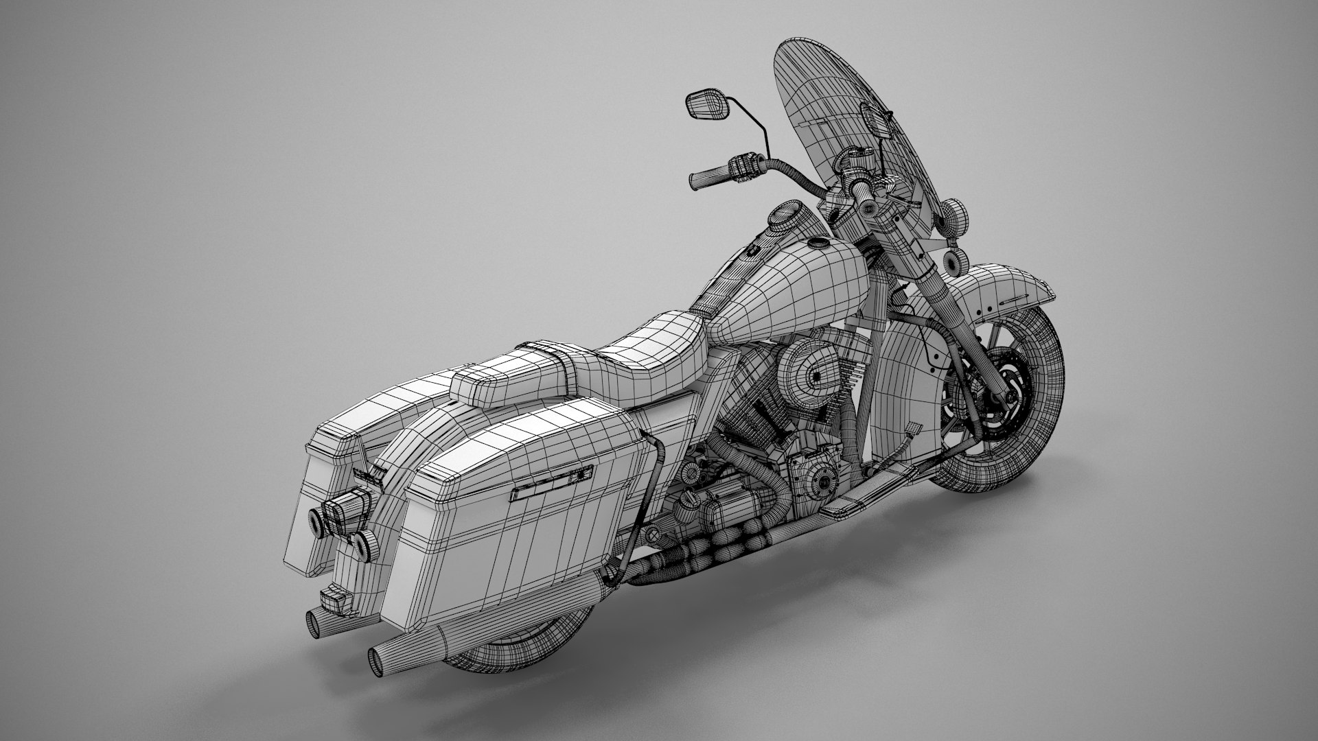 3D Harley Davidson Road King Model - TurboSquid 1452050