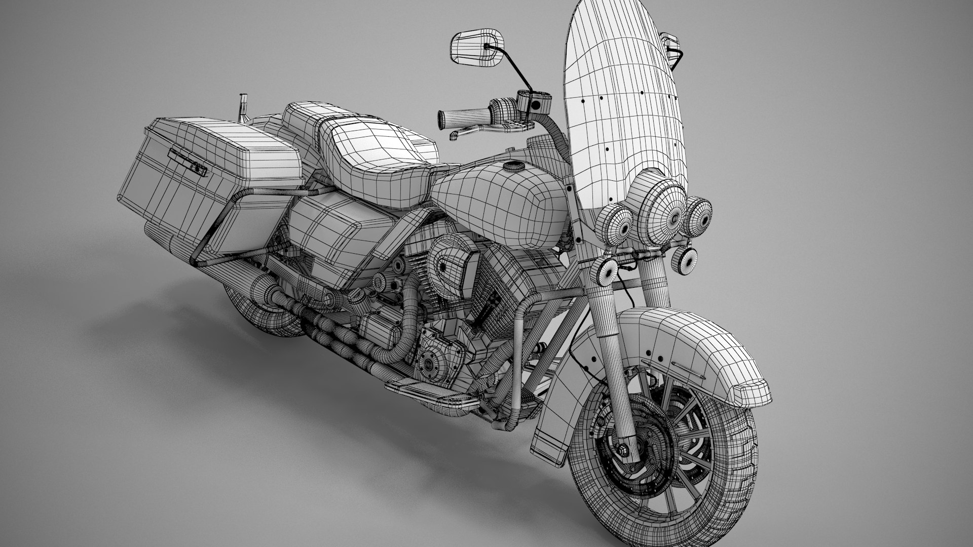 3D Harley Davidson Road King Model - TurboSquid 1452050