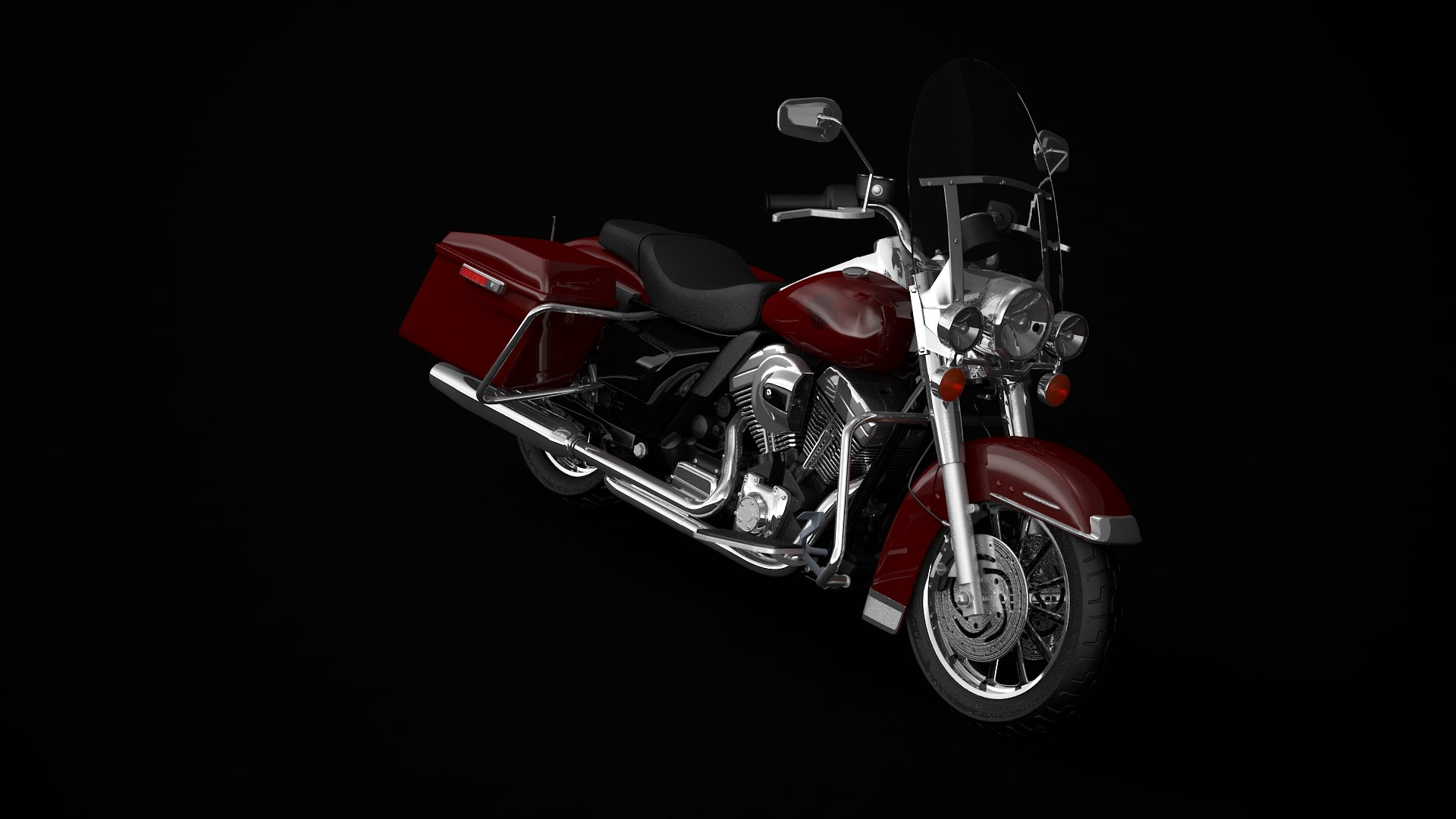 3D Harley Davidson Road King Model - TurboSquid 1452050