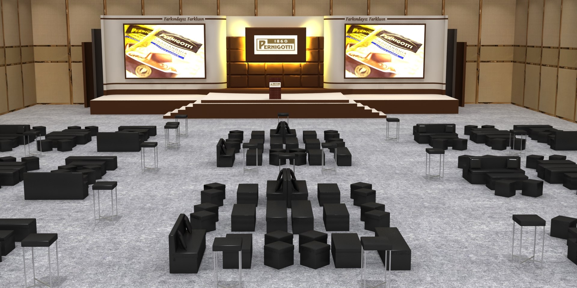 Stage Seating Arrangement 3D - TurboSquid 1551589