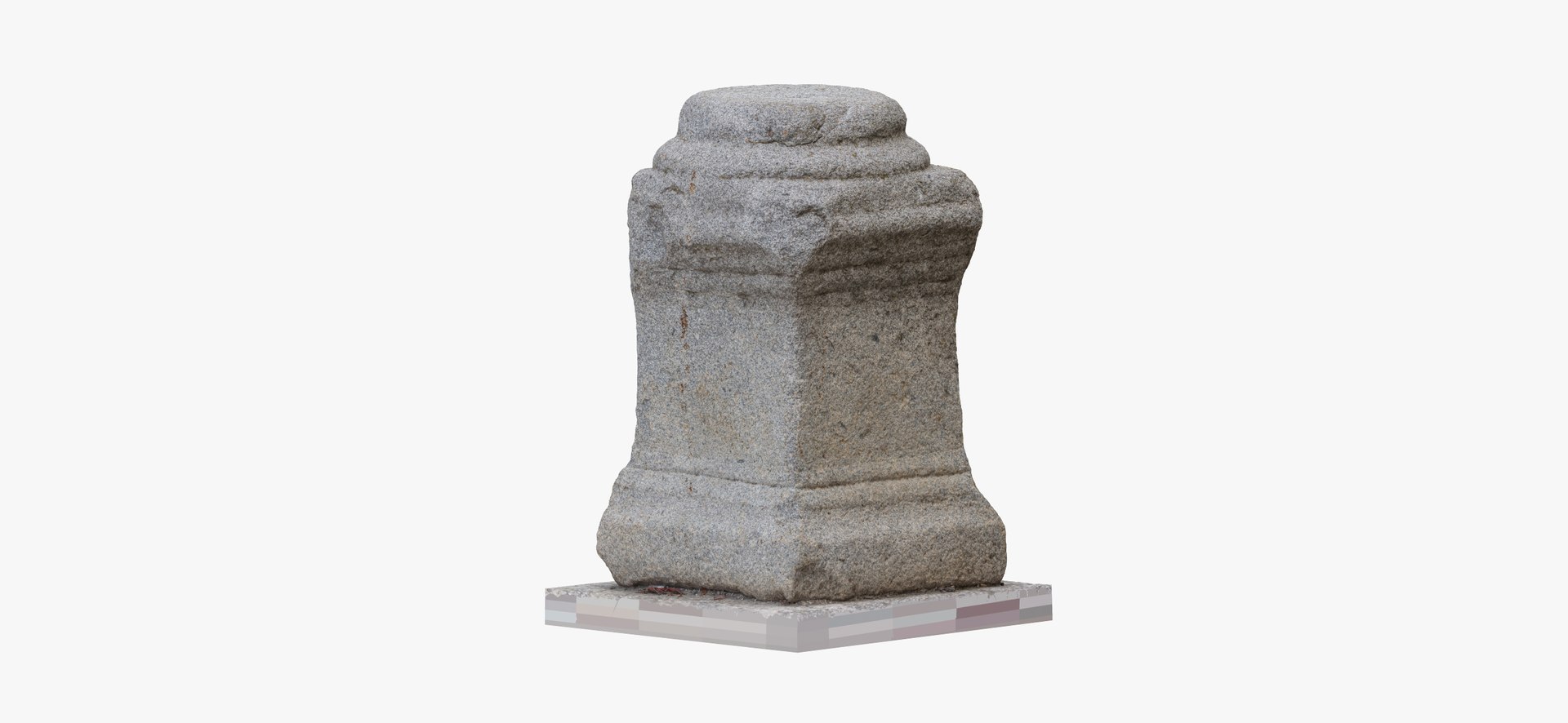 3D Medieval Stone Column Piece - TurboSquid 1538956