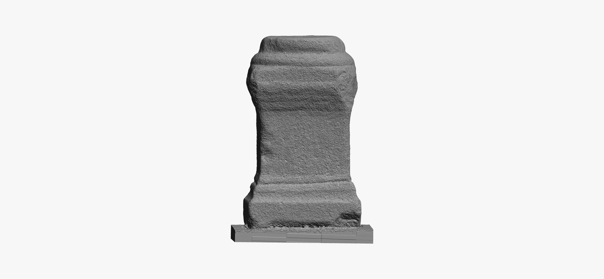 3D Medieval Stone Column Piece - TurboSquid 1538956