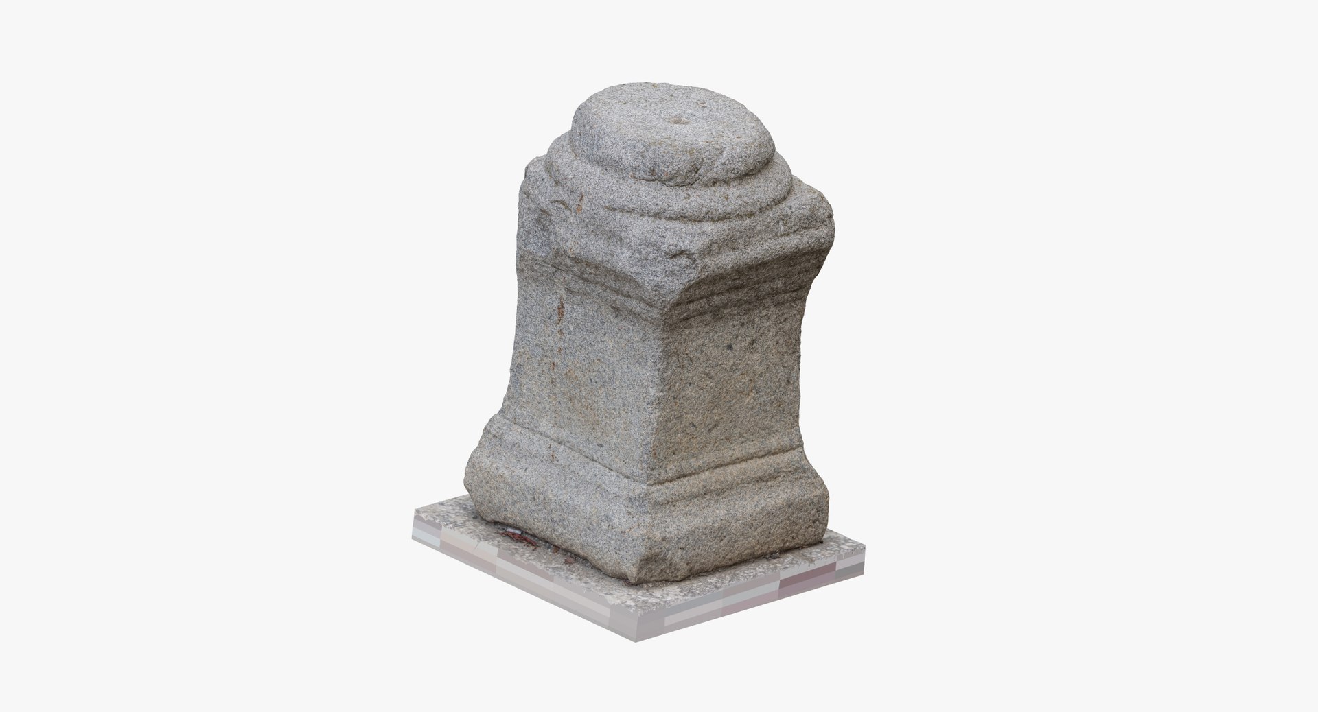 3D Medieval Stone Column Piece - TurboSquid 1538956