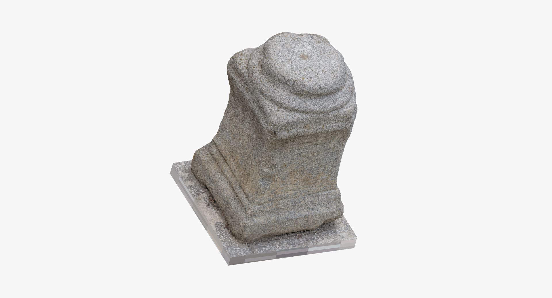 3D medieval stone column piece - TurboSquid 1538956