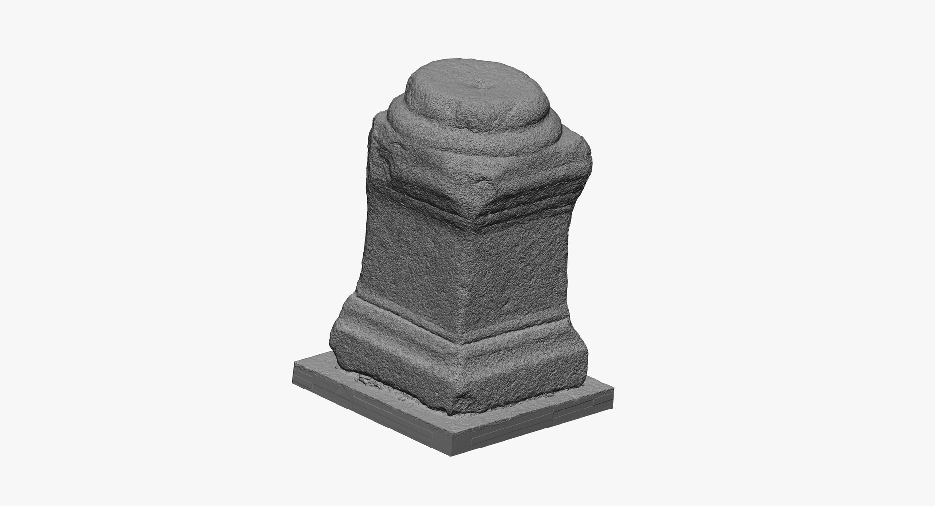 3D Medieval Stone Column Piece - TurboSquid 1538956