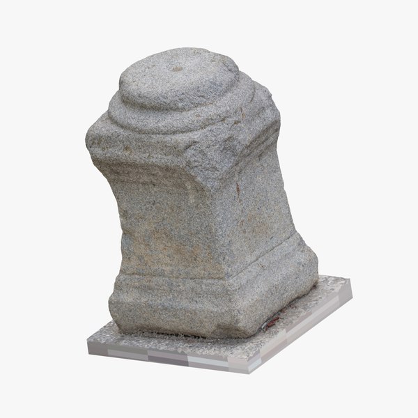 3D medieval stone column piece - TurboSquid 1538956