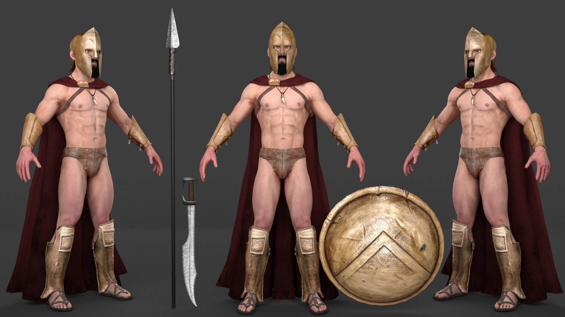Leonidas 3D Model - TurboSquid 1811823