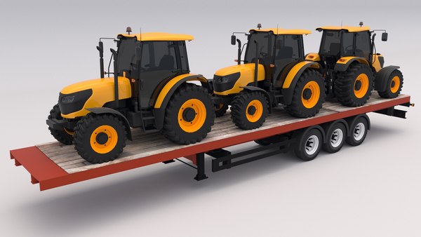 Tractors trailer 3D model - TurboSquid 1624792