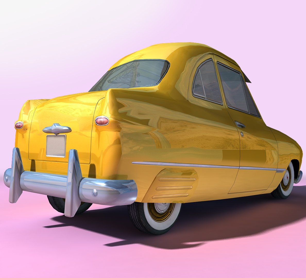 Cartoon Sedan Games 3D Model - TurboSquid 1355357