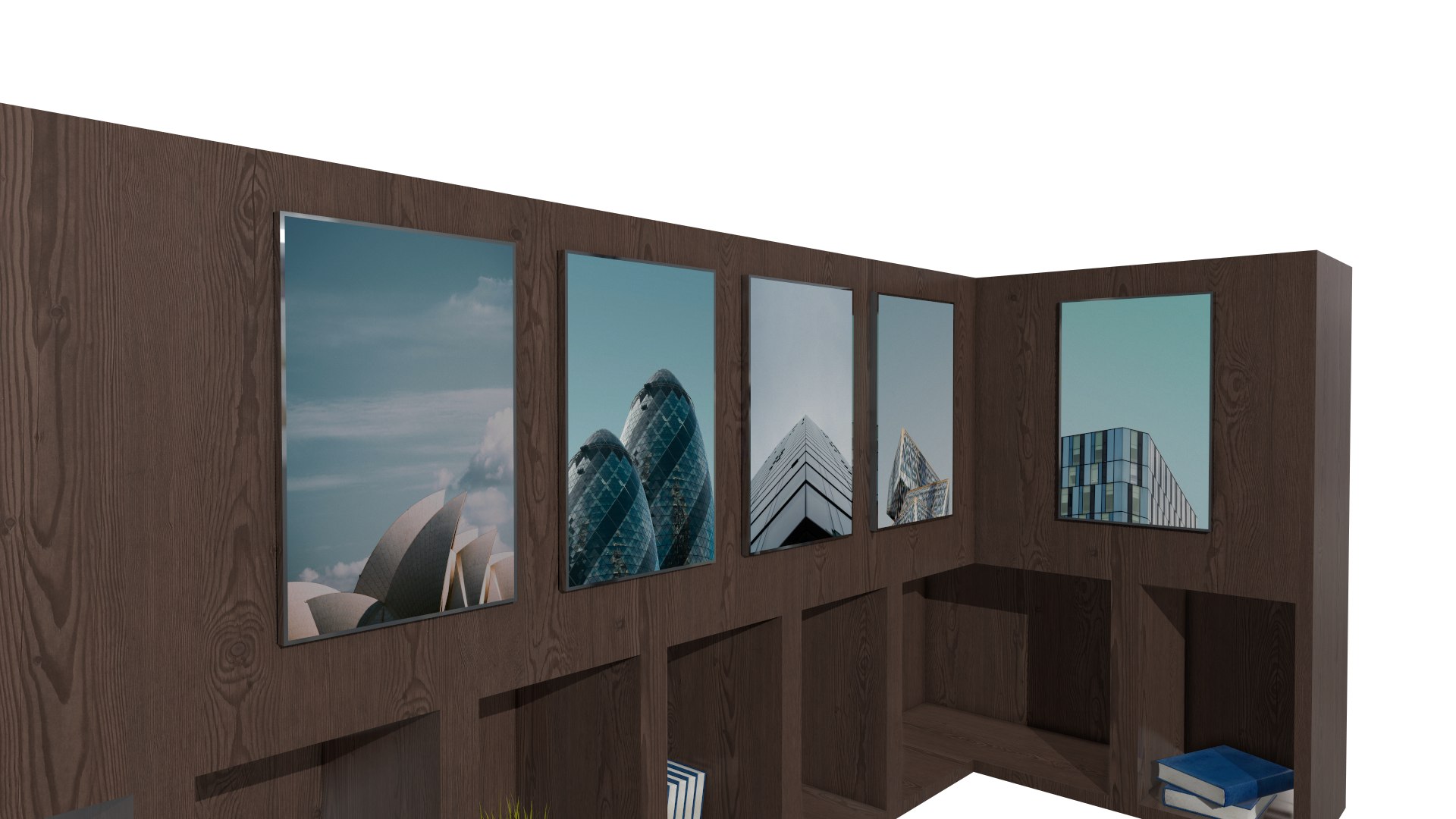 Cubical Wall Shelf 3D - TurboSquid 2172761