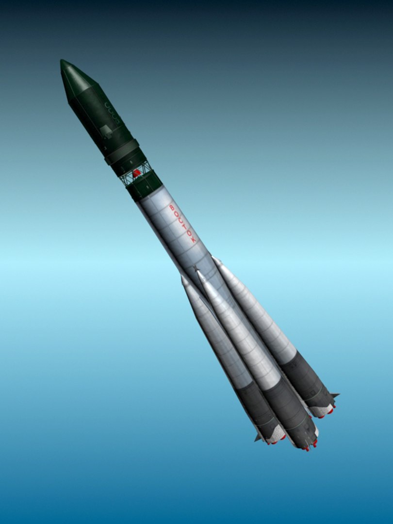 Vostok 1 Rocket Space 3d Model