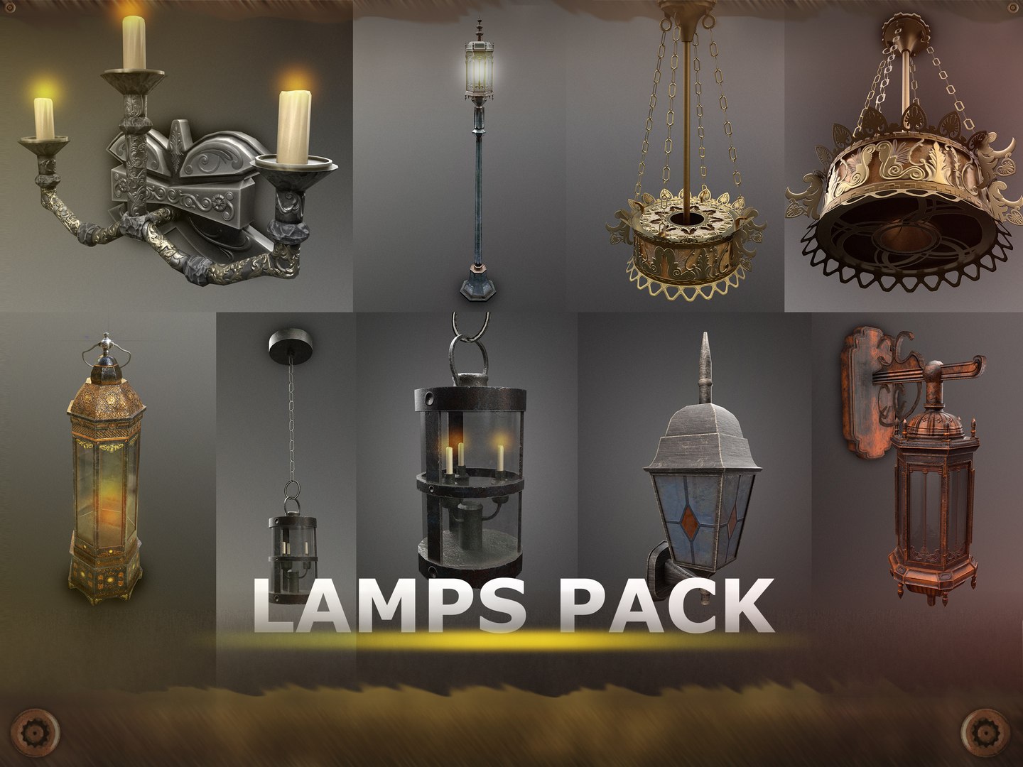 C2 - Lamps Pack 1 3D Model - TurboSquid 1849543