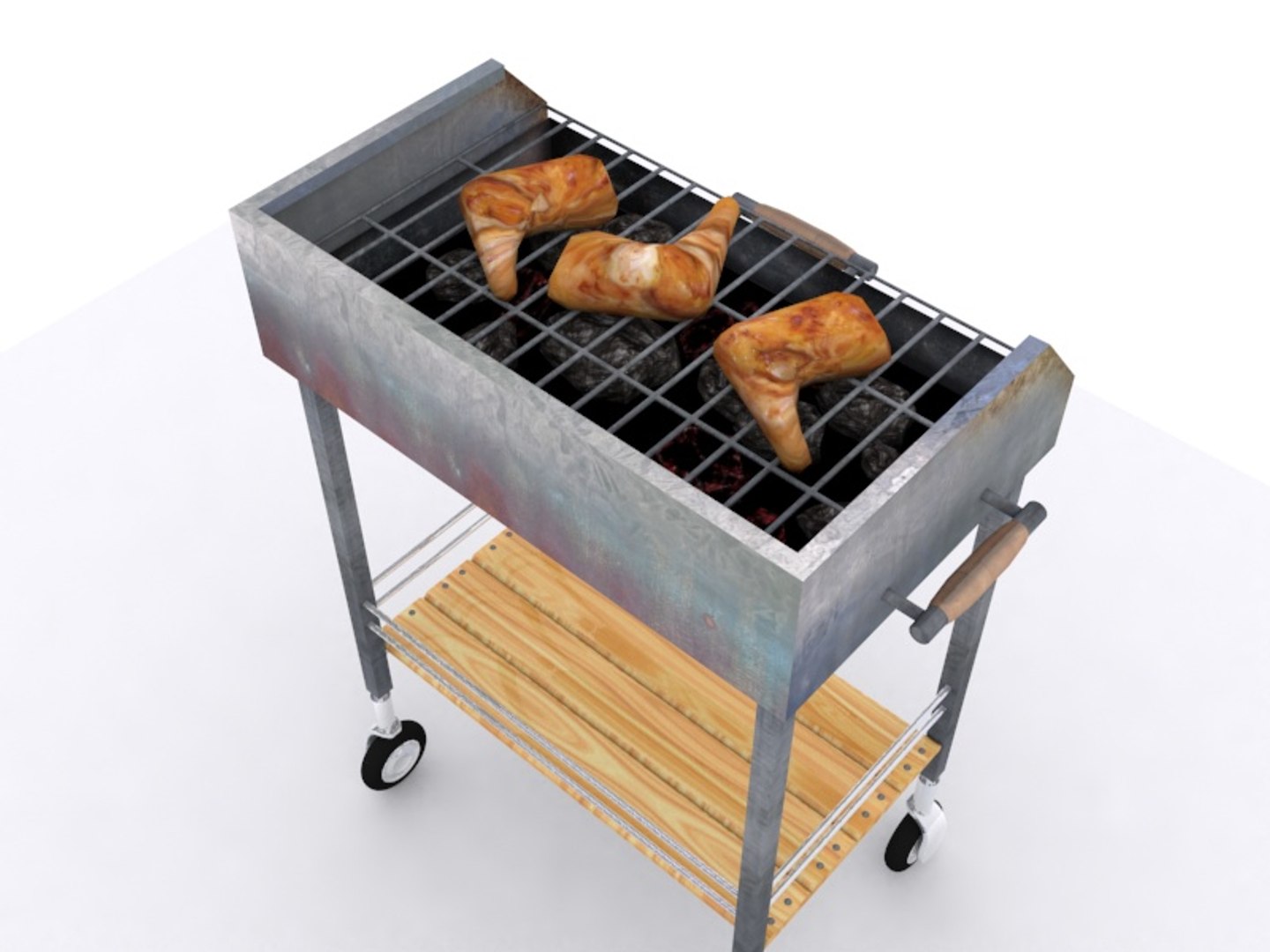 3d Barbecue Grill Bbq Model