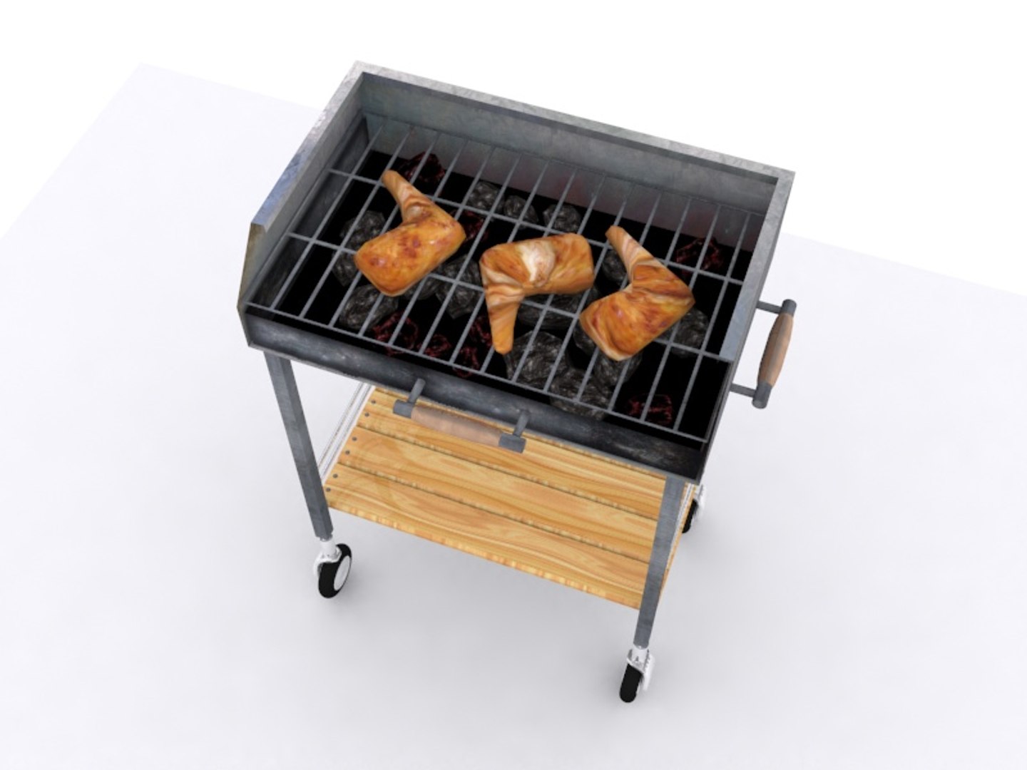 3d Barbecue Grill Bbq Model