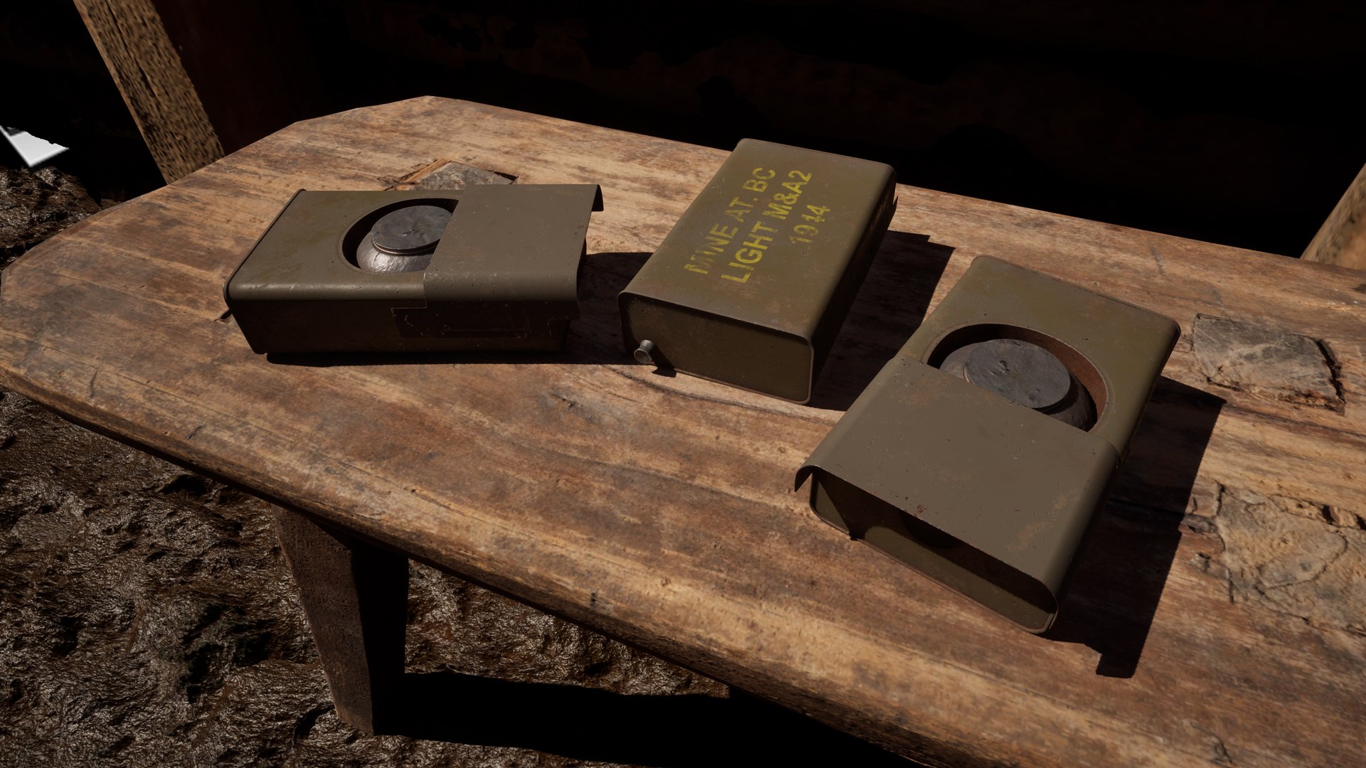 US WW2 Mine Pack Model - TurboSquid 2353059