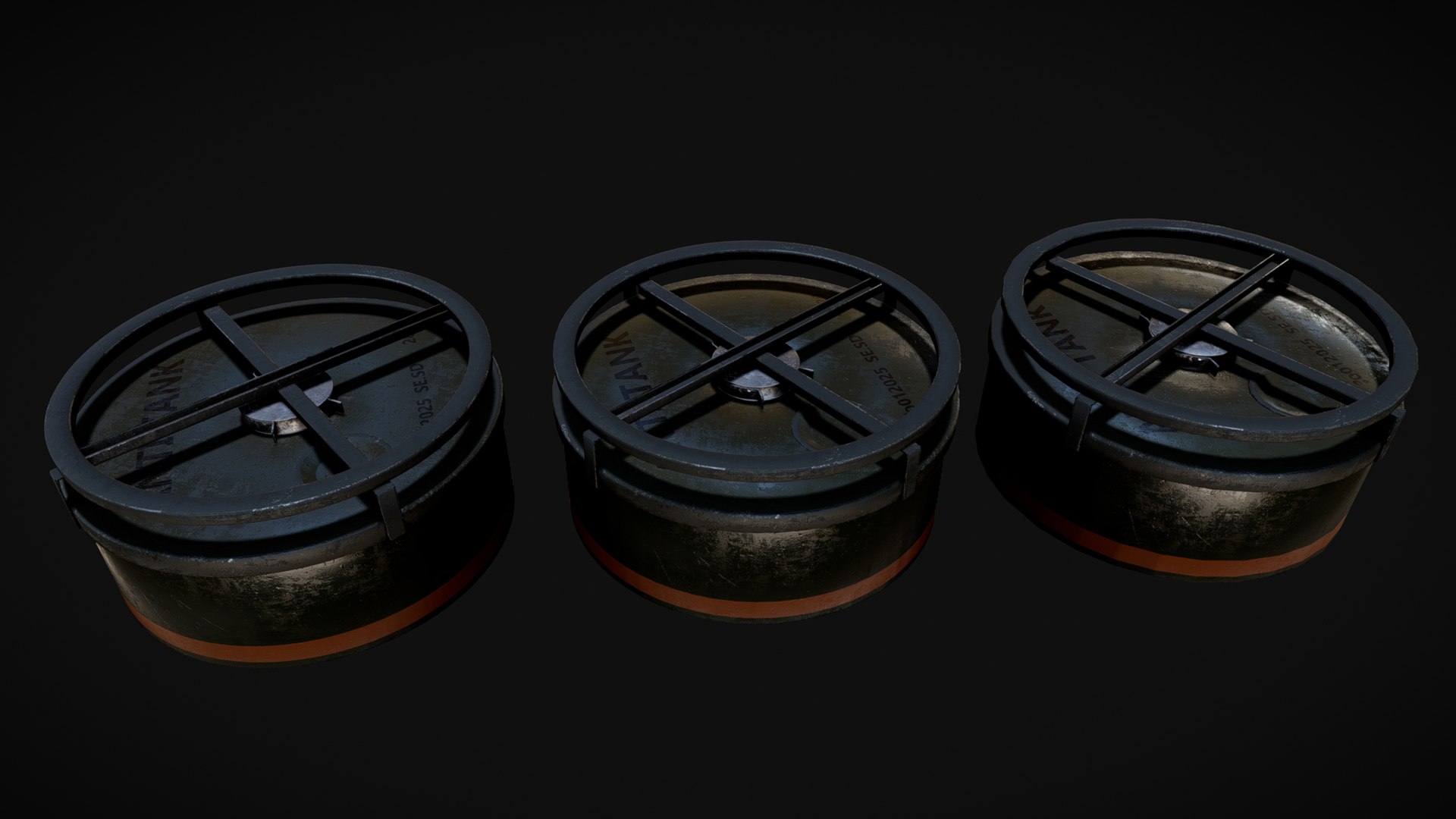 US WW2 Mine Pack Model - TurboSquid 2353059