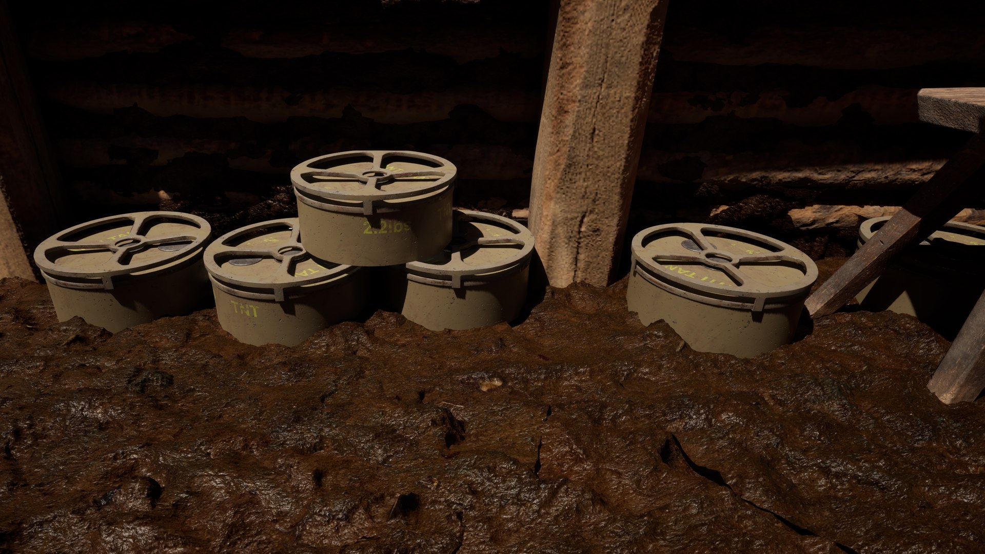 US WW2 Mine Pack Model - TurboSquid 2353059