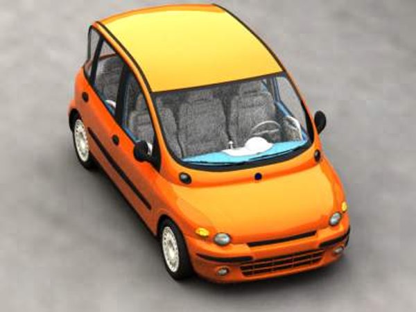 fiat multipla 3d max