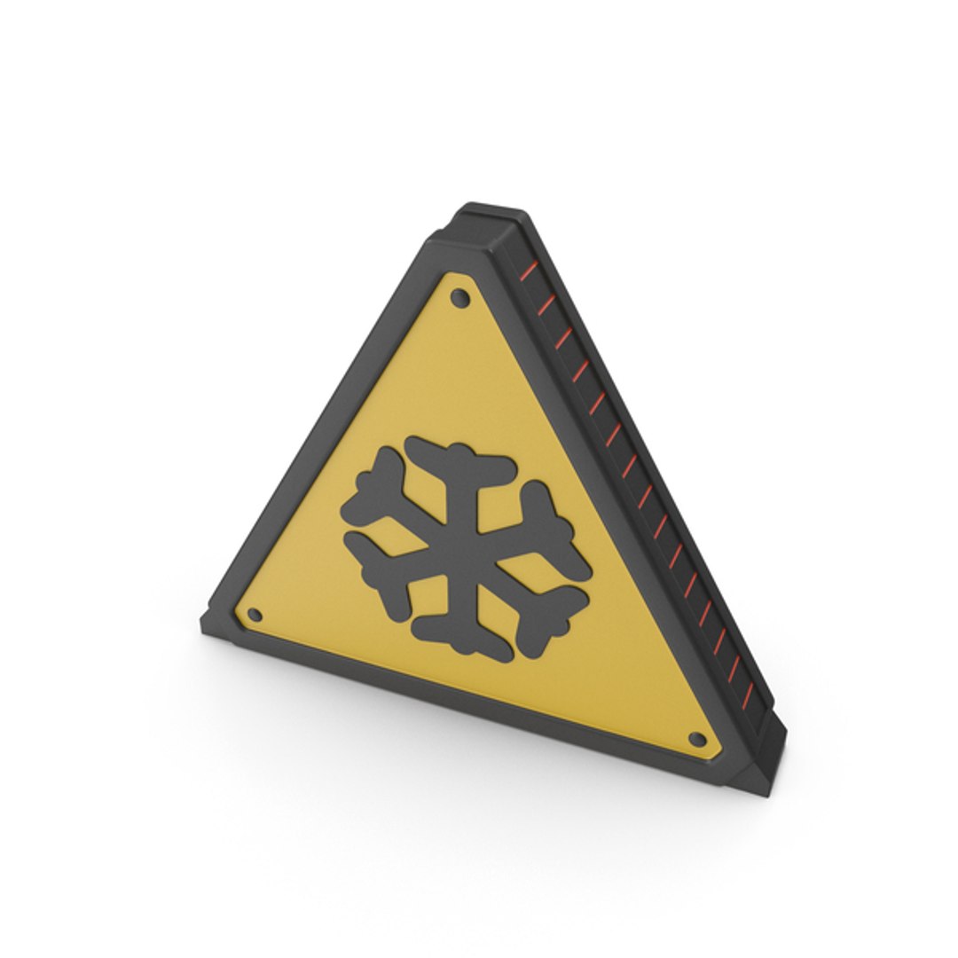 3D model Warning Sign PBR - TurboSquid 2171055