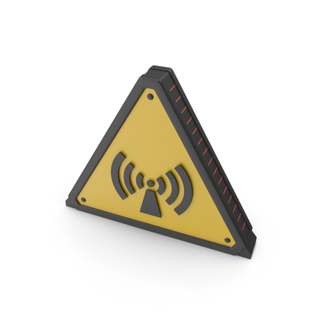 3D model Warning Sign PBR - TurboSquid 2171055