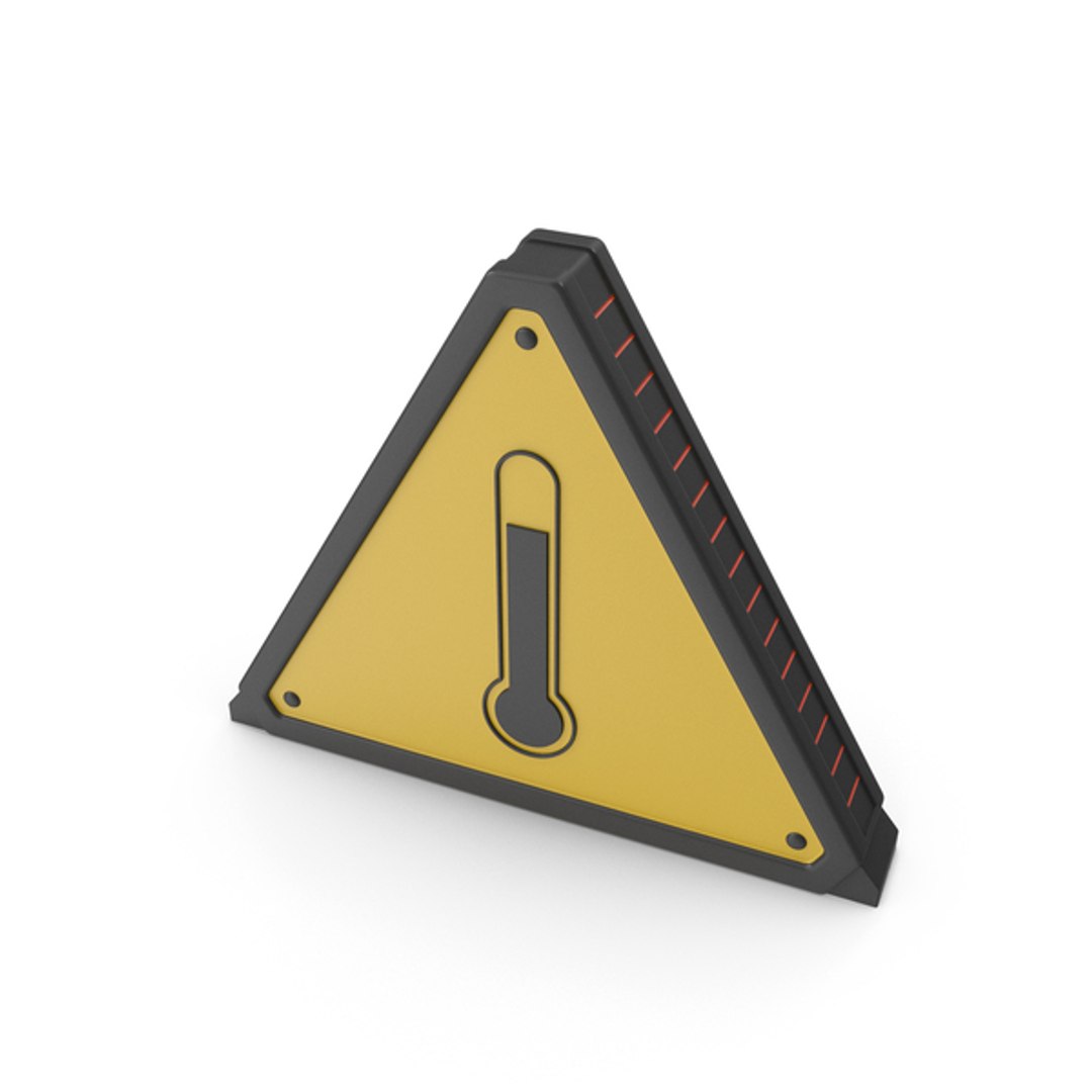 3D model Warning Sign PBR - TurboSquid 2171055