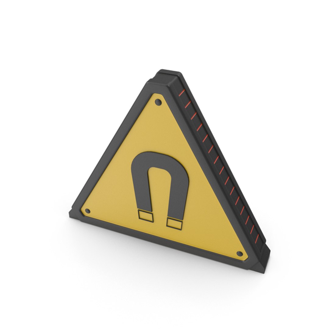 3D model Warning Sign PBR - TurboSquid 2171055