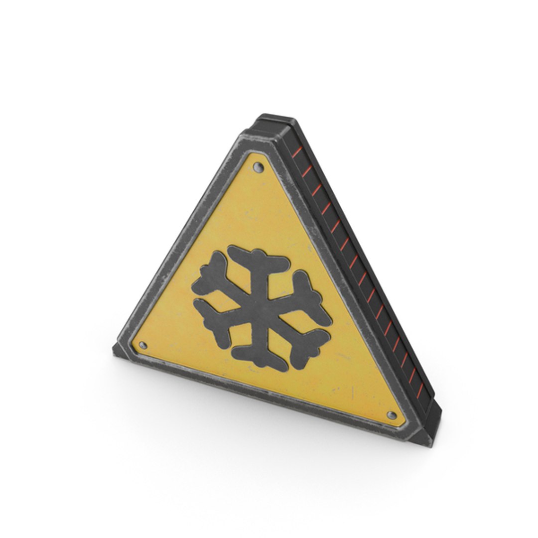 3D model Warning Sign PBR - TurboSquid 2171055