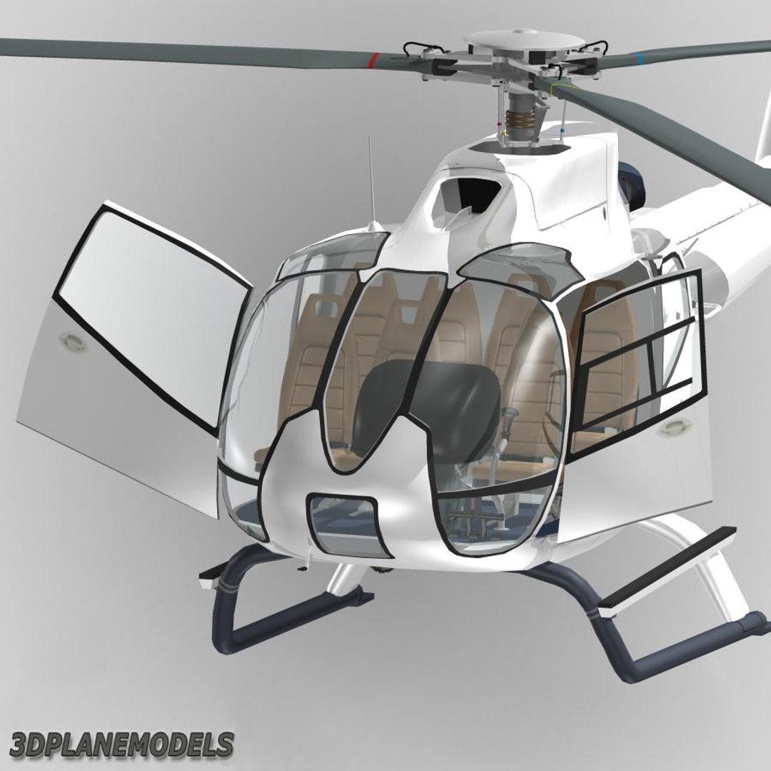 3d Eurocopter Ec-130 Generic White