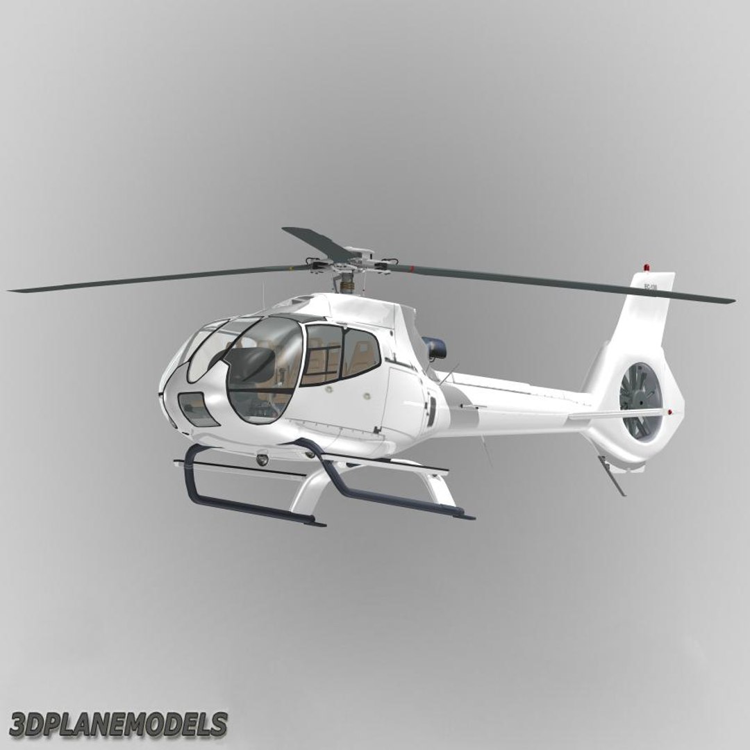 3d Eurocopter Ec-130 Generic White