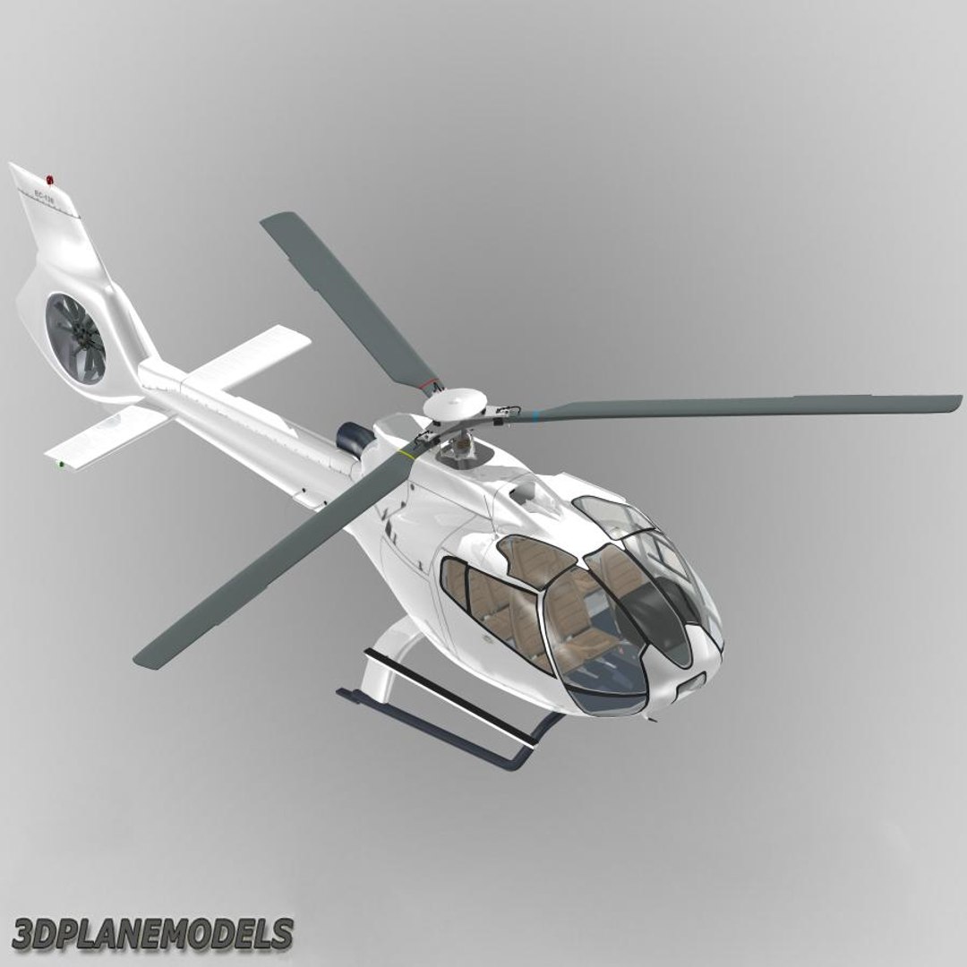3d Eurocopter Ec-130 Generic White