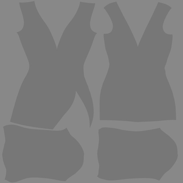 3d Model Mini Dress With Cutout Turbosquid 1959712