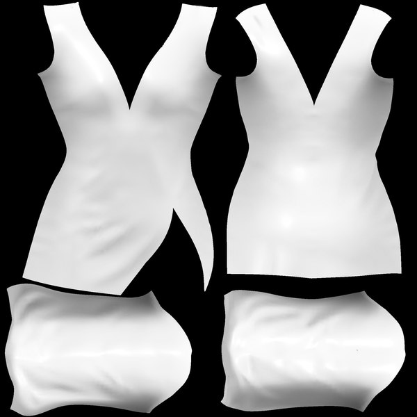 3d Model Mini Dress With Cutout Turbosquid 1959712