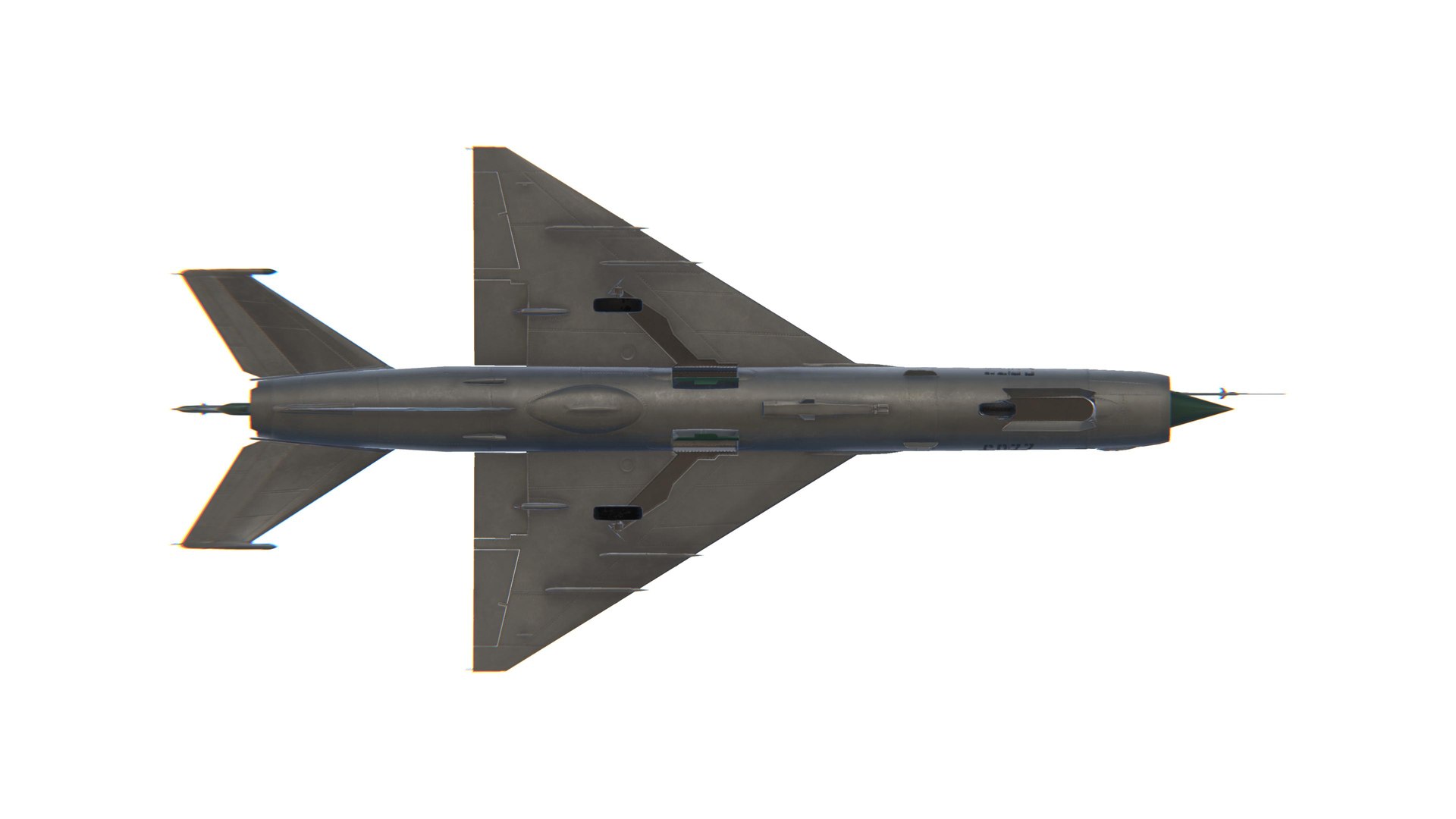 3D MIG-21 Fishbed Jet Fighter Aircraft Low-poly 3D Model Model ...