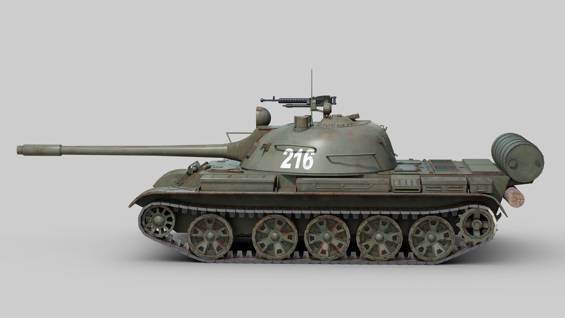 3D T 55 Russian Tank Model - TurboSquid 2138760