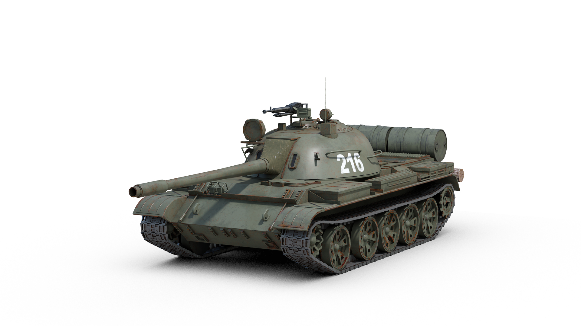 3D T 55 Russian Tank Model - TurboSquid 2138760