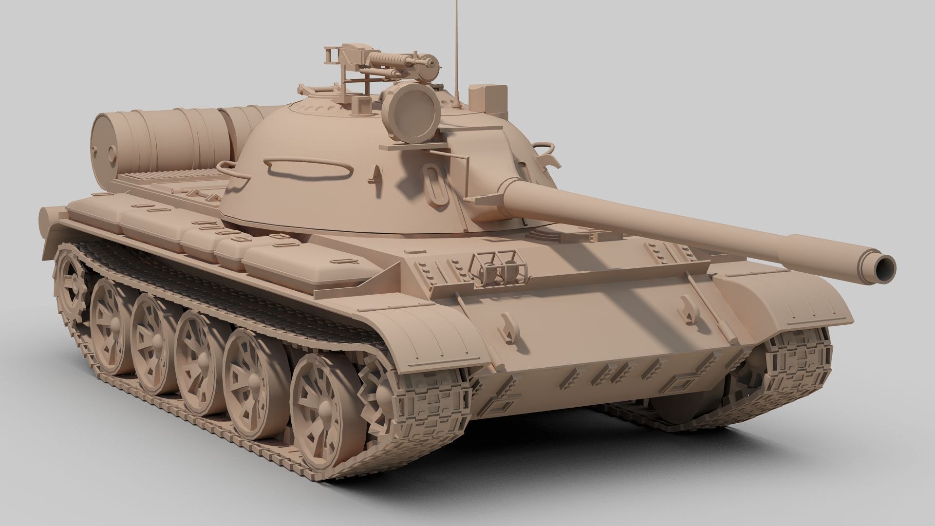 3D T 55 Russian Tank Model - TurboSquid 2138760