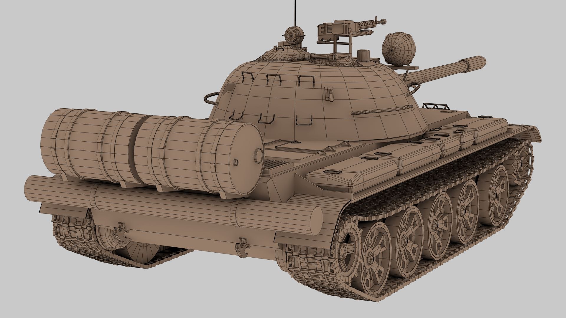 3D T 55 Russian Tank Model - TurboSquid 2138760