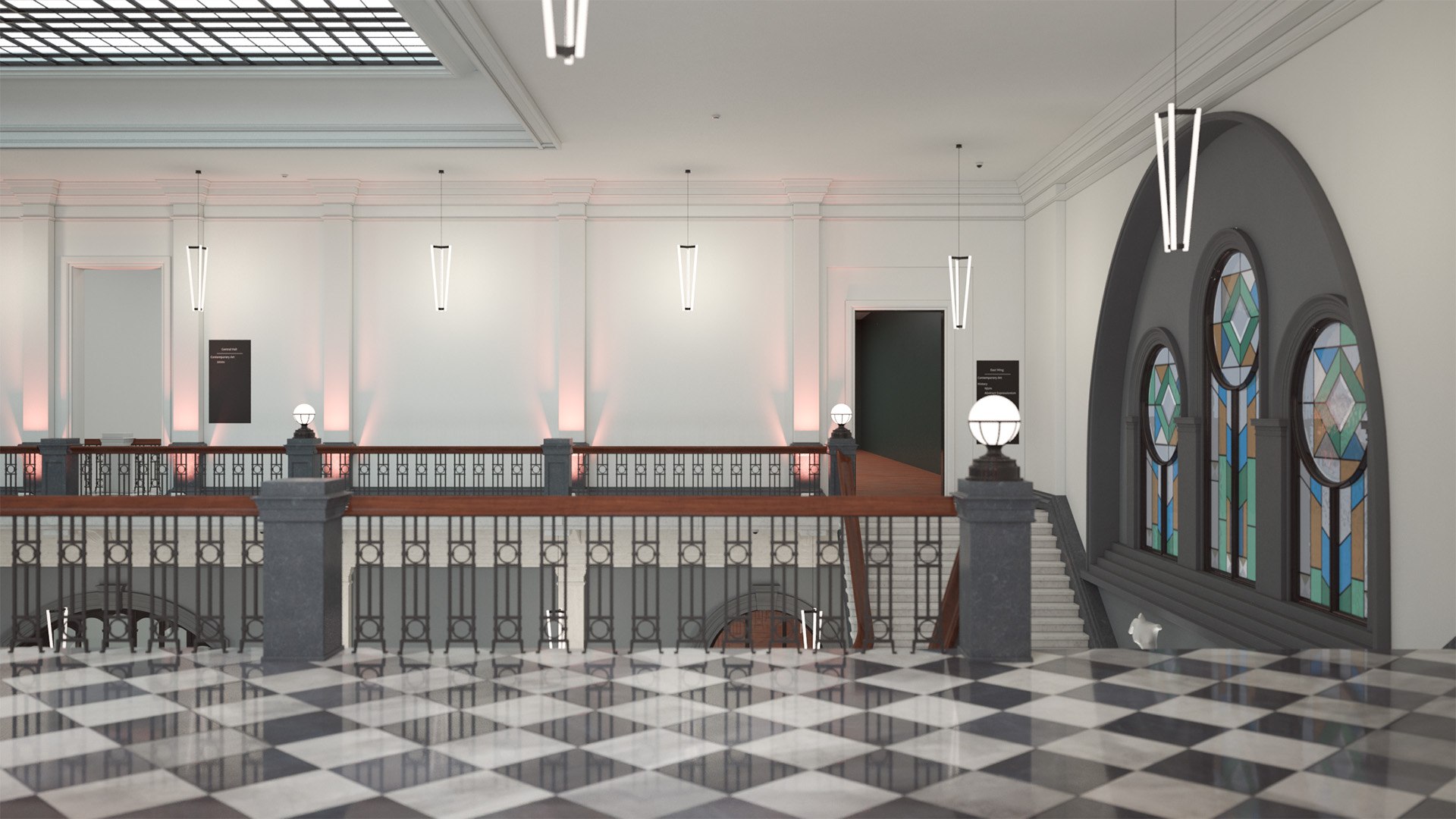 Art Gallery Lobby 3D Model - TurboSquid 1937718