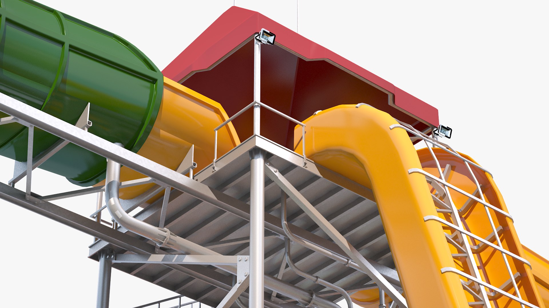 3D family raft ride waterslide - TurboSquid 1486693