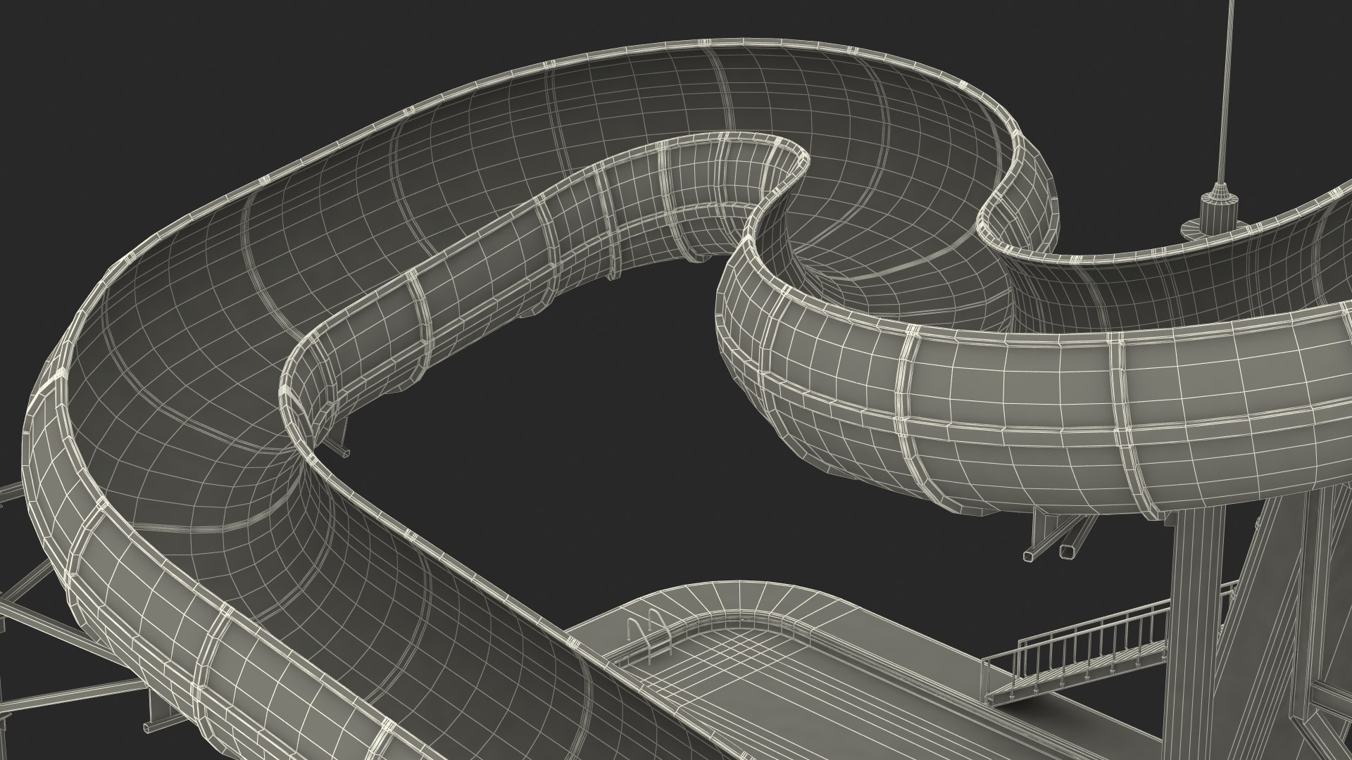 3D family raft ride waterslide - TurboSquid 1486693