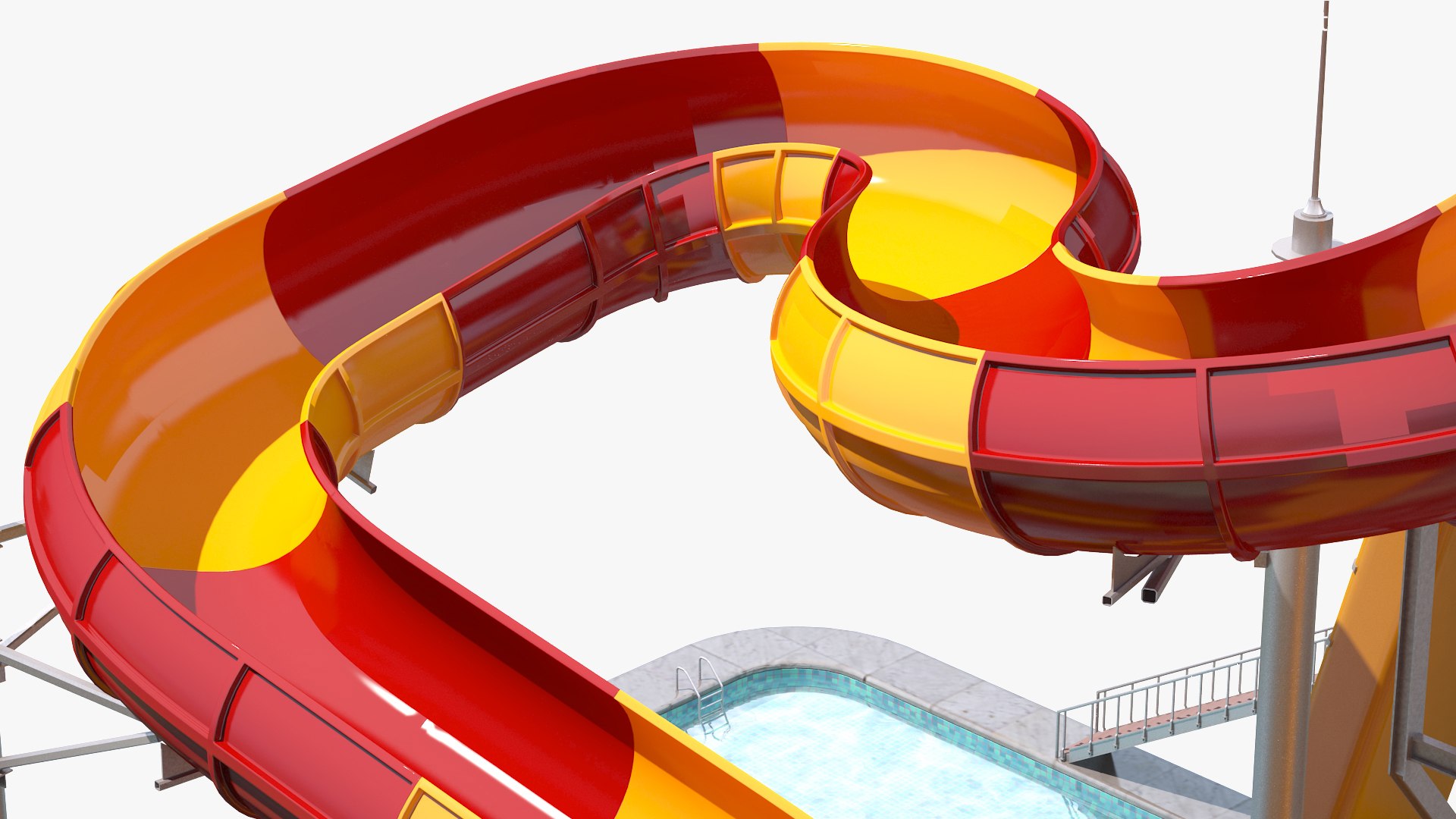 3D family raft ride waterslide - TurboSquid 1486693