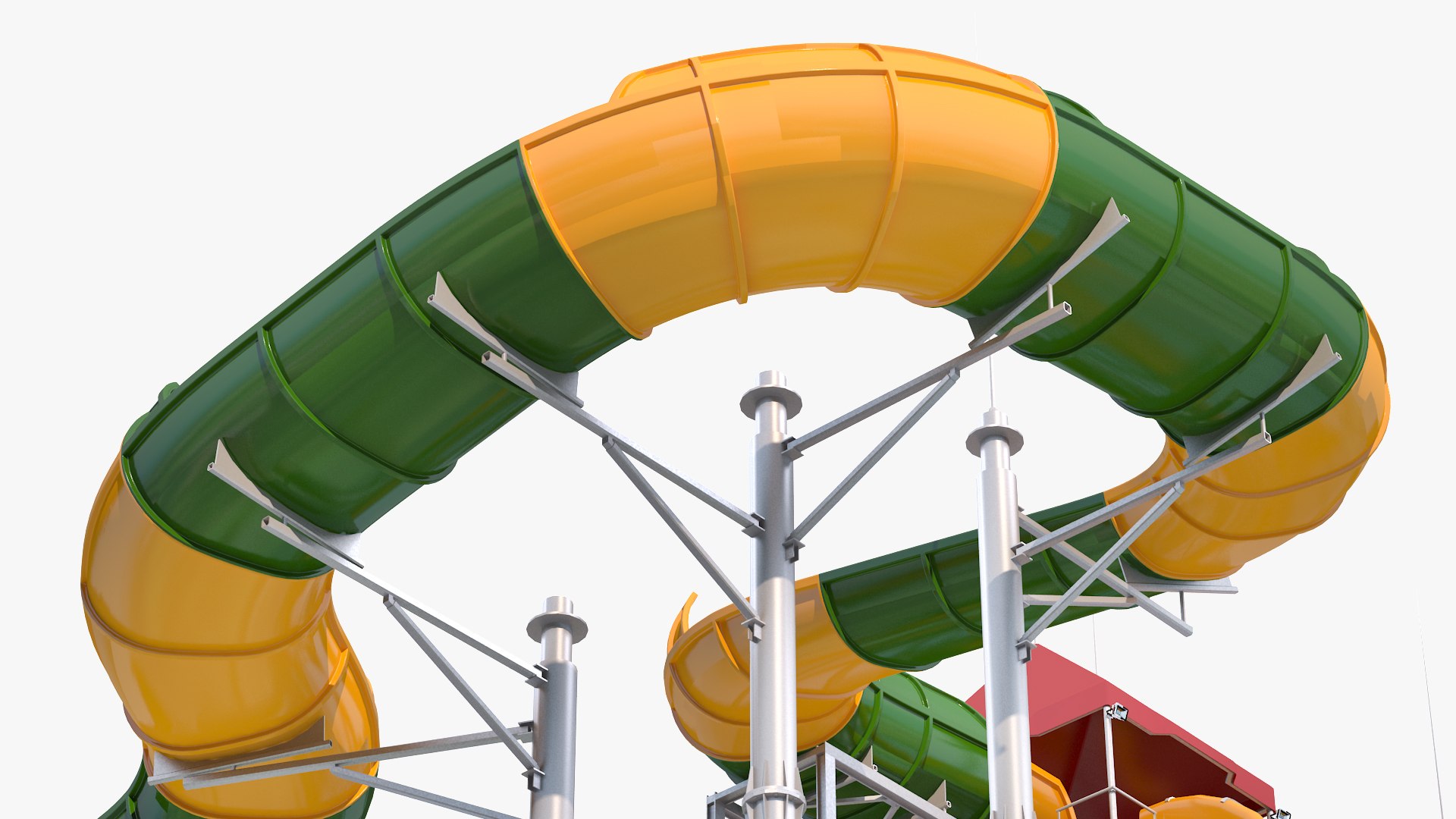 3D family raft ride waterslide - TurboSquid 1486693