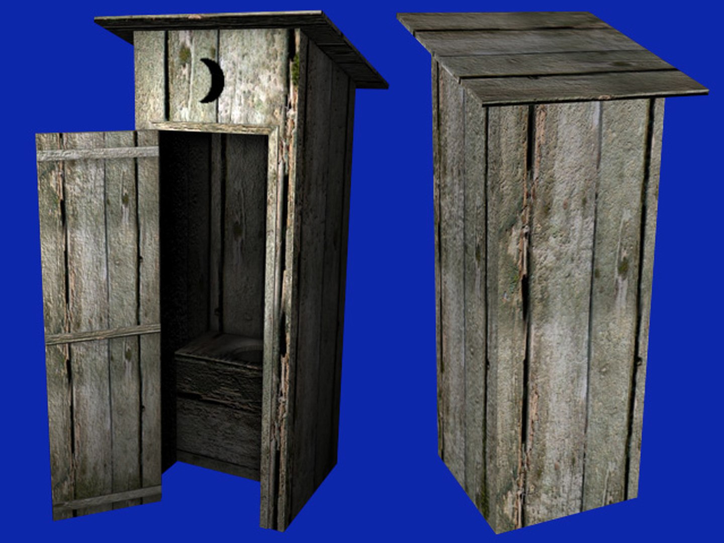 3d outhouse maps object