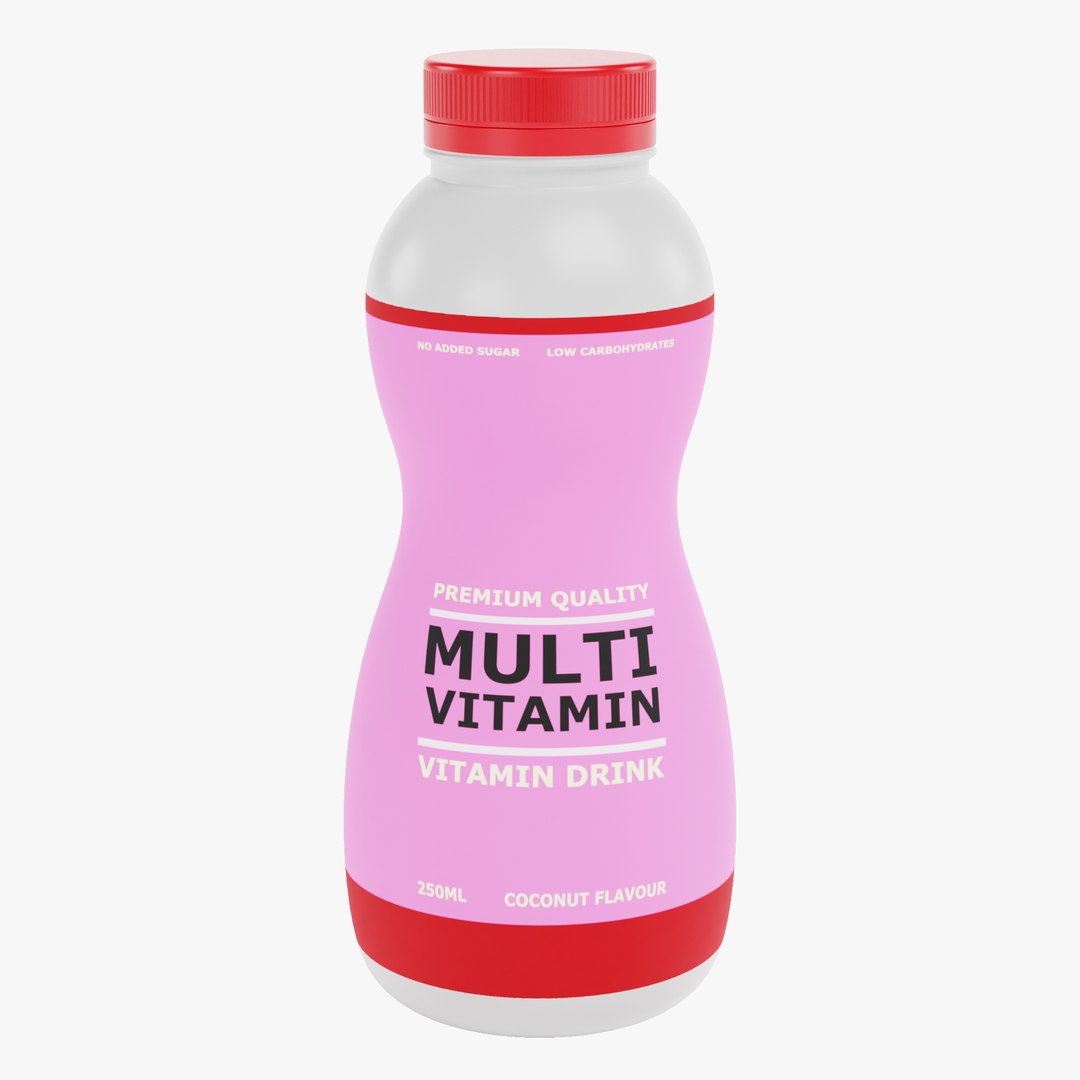 Multivitamin Drink 3D - TurboSquid 2082470