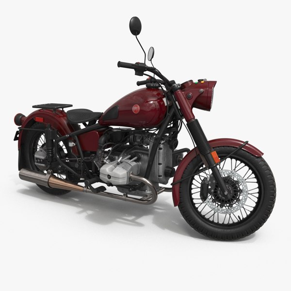 Retro Ural M70 Motocykl Maroon Rigged Model 3D - TurboSquid 2399586