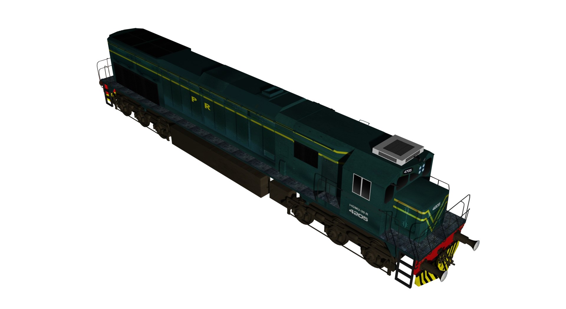 3D Pakistan Railways EMD GE Locomotives With Cargo Train - TurboSquid 2105055
