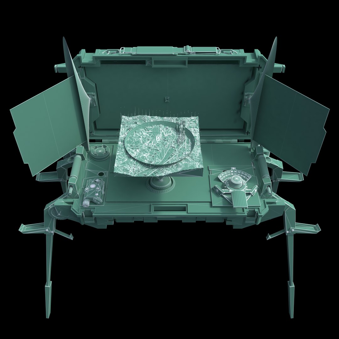 3d Futuristic Command Center Model